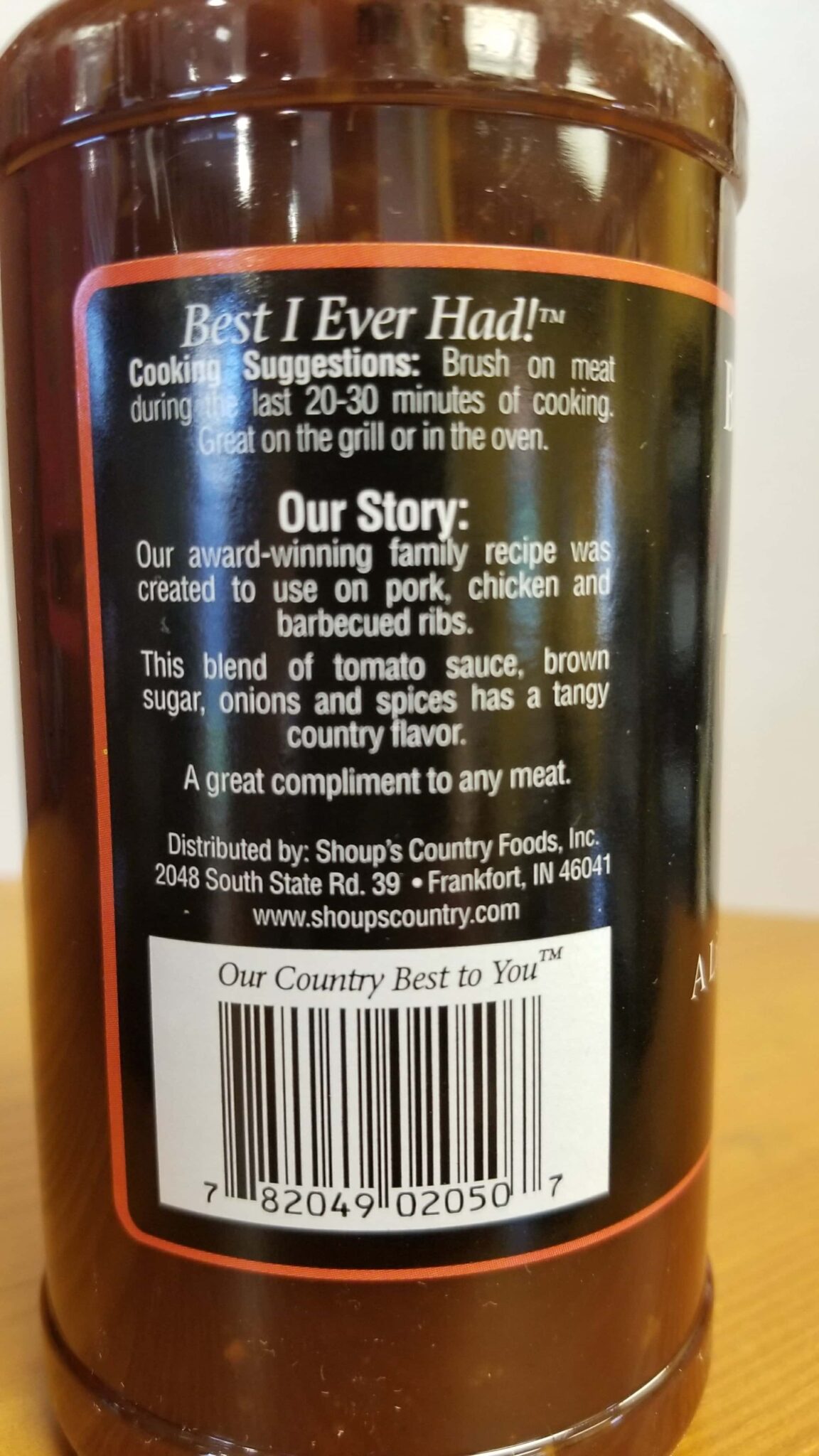 Shoup's BBQ Sauce | Myers Market